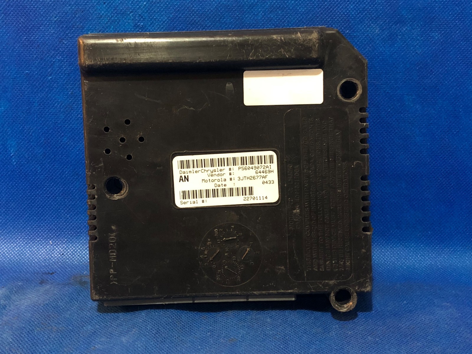 01-03 DODGE DAKOTA CTM CENTRAL TIMING MODULE UNIT CTU OEM BCM ...