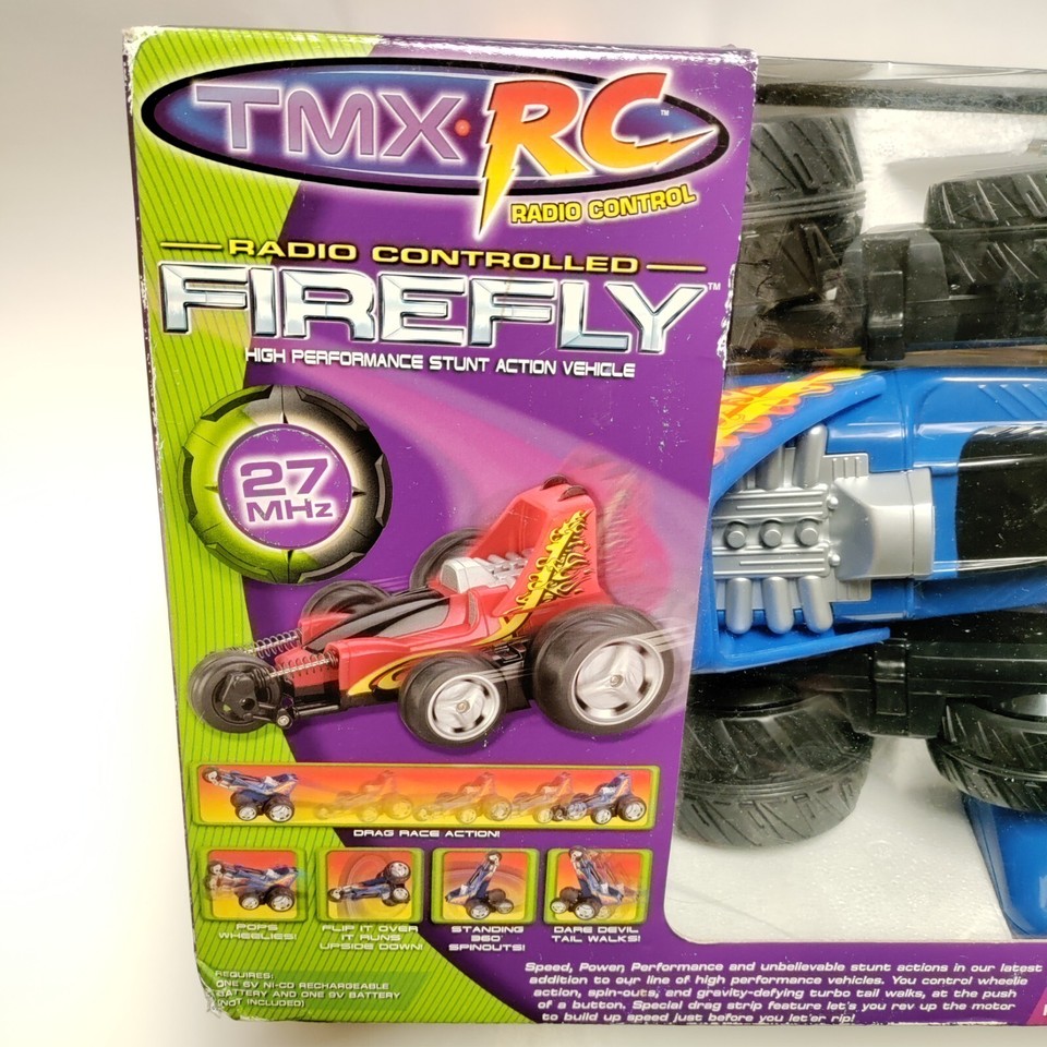 2001 Toymax TMX Firefly Stunt Remote Controlled Race Car Vintage RC NEW ...