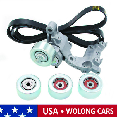 Drive Belt Tensioner & Idler Pulley Kit for Toyota 4Runner V6 4.0L 2003 ...