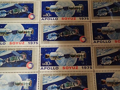 1975 APOLLO SOYUZ SPACE TEST PROJECT STAMPS SHEET OF 24 | eBay