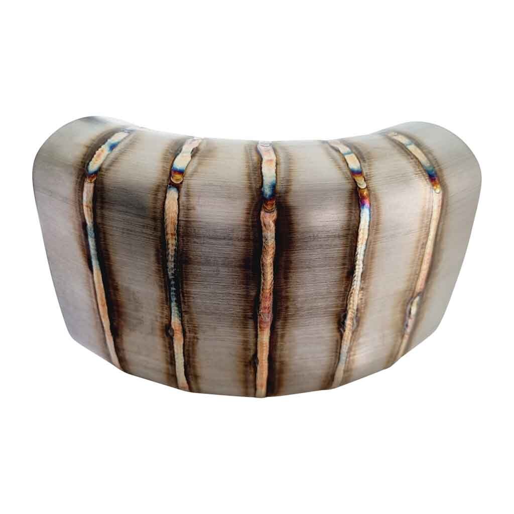 4" (63*125) Welded Vertical Pie Cuts 304 Brushed Stainless 15° 90 ...