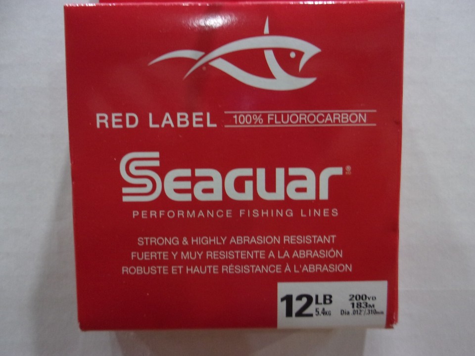 SEAGUAR RED LABEL Fluorocarbon fishing line choose your lb test! NIP | eBay