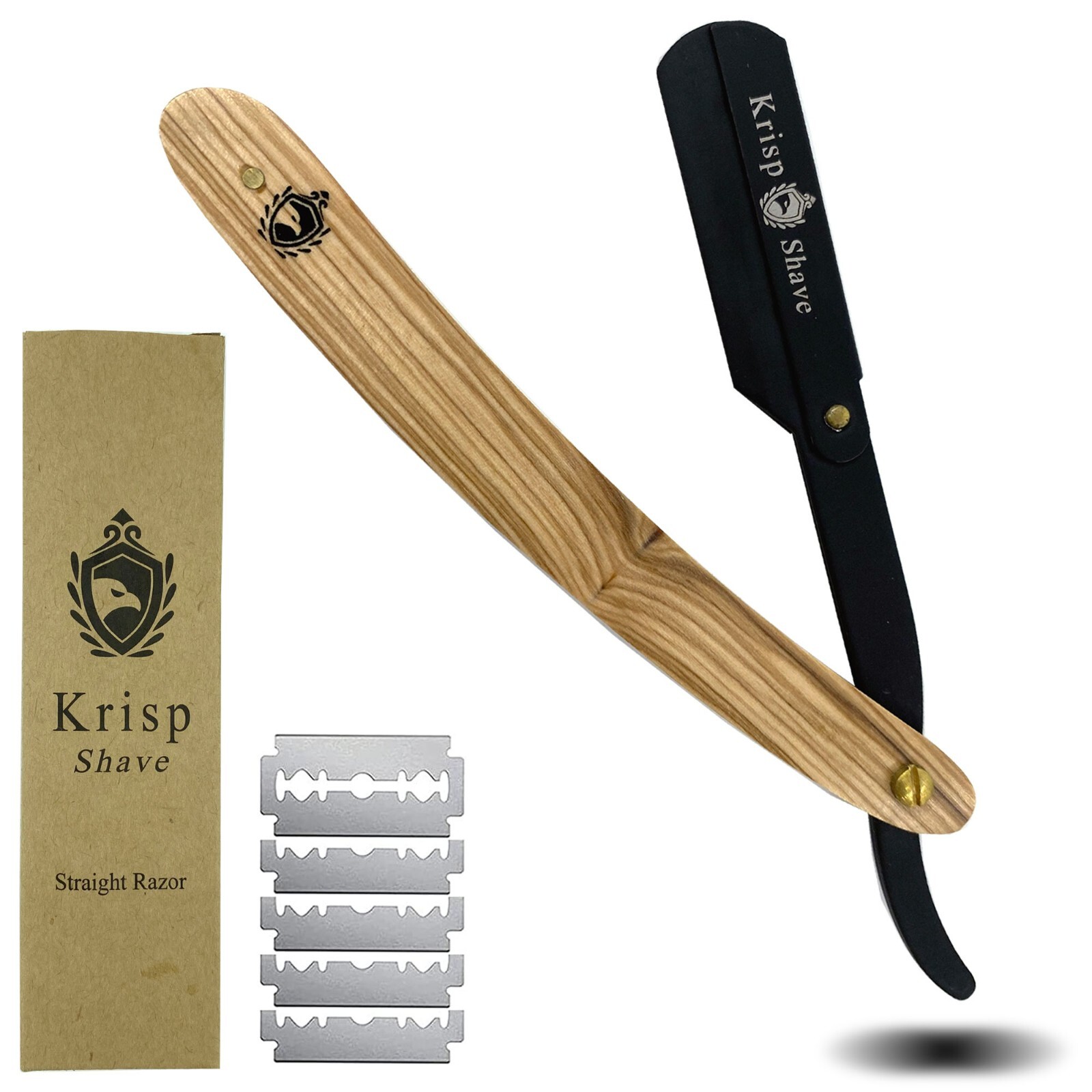 10 Shave Blades + Navaja Barber Beard Straight Edge Shaving Razor Wet ...