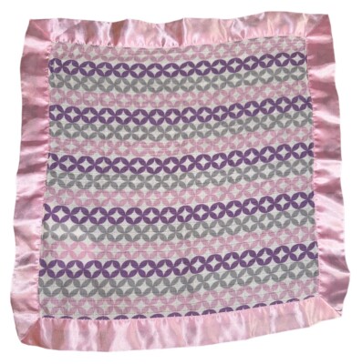 Aden + Anais Sweet Pea Baby Lovey Security Blanket Pink Purple Gray ...