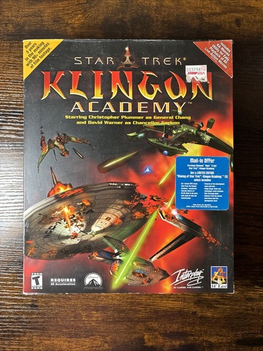 Star Trek Klingon and Starfleet Academy PC 6 Disc CD-ROM - No Reference ...