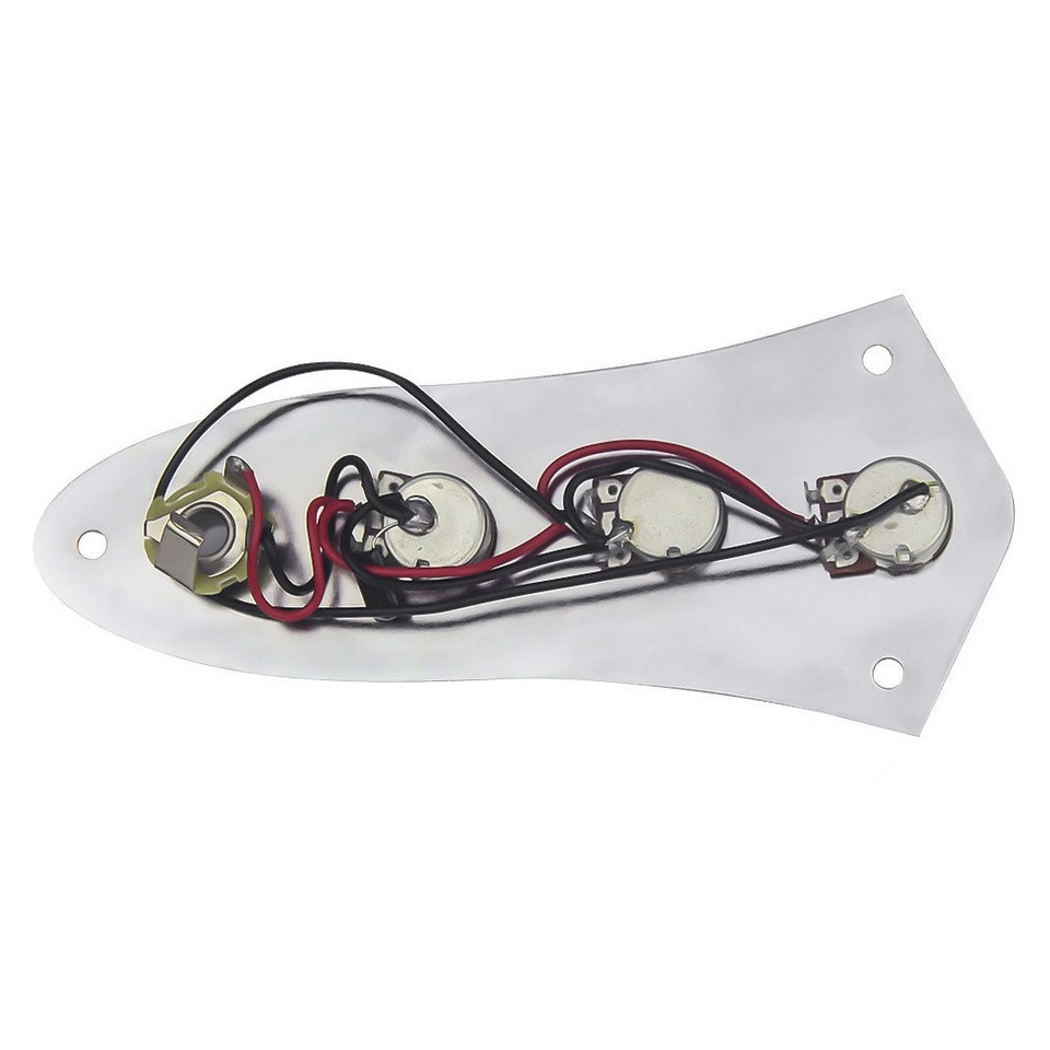 6.5mm Pre-Wired Control Wired Plate Potentiometer for Fender Jazz Bass ...