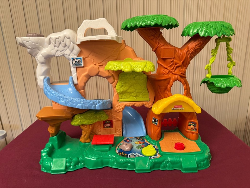 Fisher Price Little People 2011 Zoo Talkers Treehouse Animal Jungle ...
