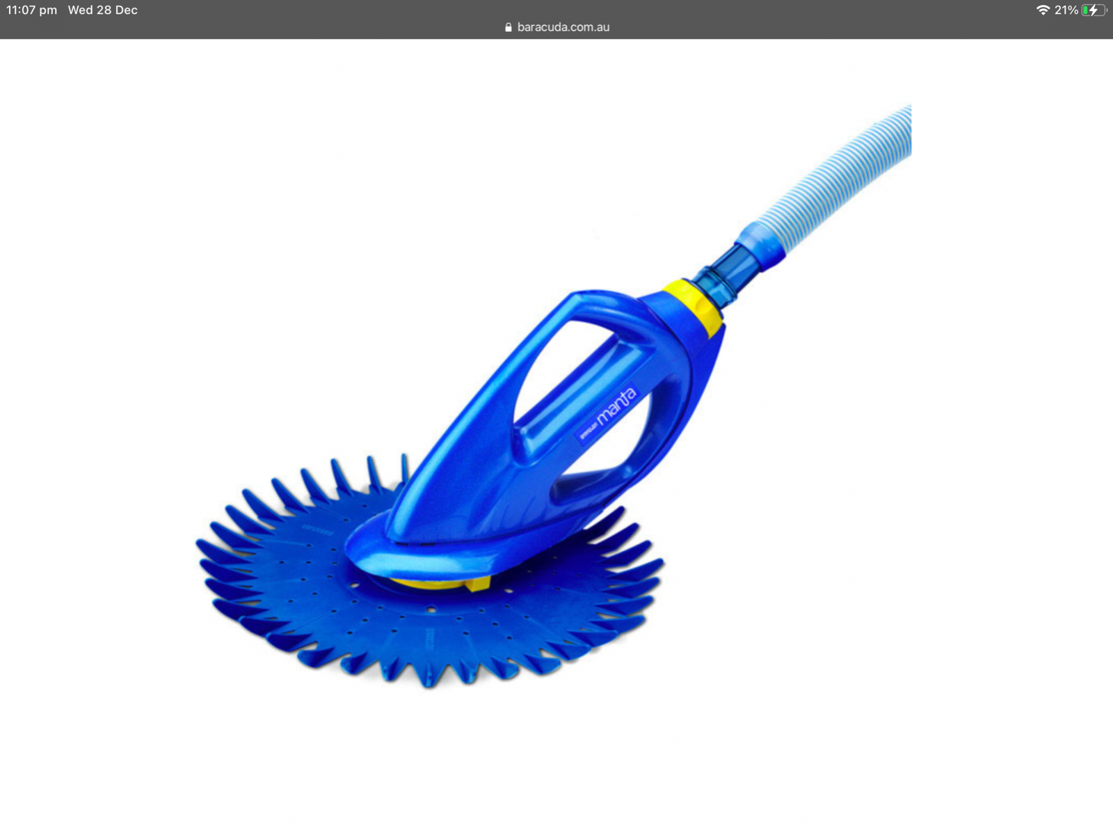 GENUINE NEW ZODIAC BARACUDA G3 GENIE 3000 MANTA SWIMMING POOL CLEANER ...