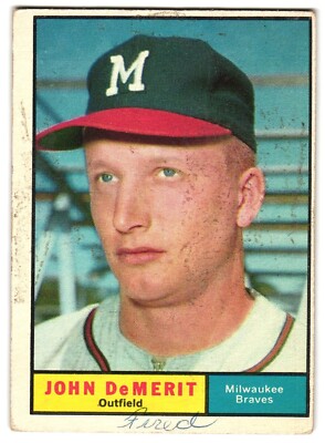 John DeMerit 1961 Topps Card #501 Set Filler | eBay