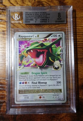 Rayquaza C LV.X DP47 BGS 8 Black Star Promo Pokemon Card Graded | eBay