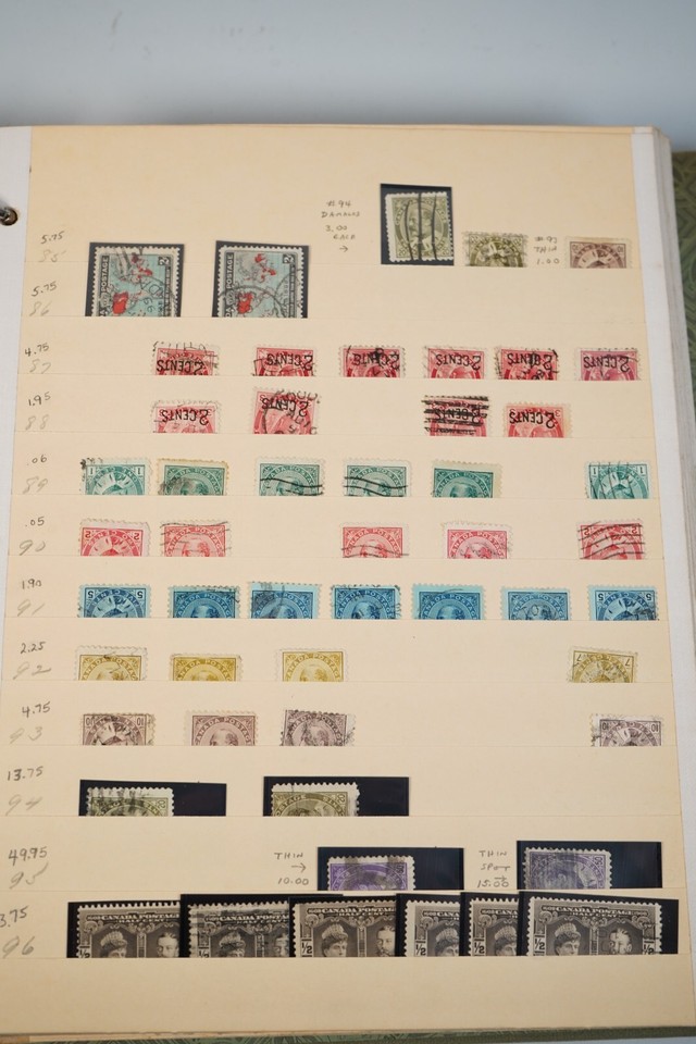 CANADA LARGE STOCKBOOK OF OVER 2800 STAMPS ALL USED HEAVY DUPLICATION ...