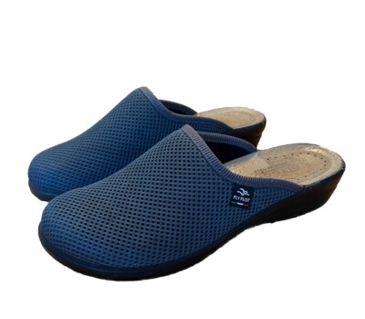 Fly Flot Mesh Clogs Anti Shock Anatomic Sz 38 US 7.5-8 Gray Made In ...