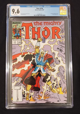 Thor #378, CGC 9.6, Marvel, April 1987, Direct, Thor gets body armor ...