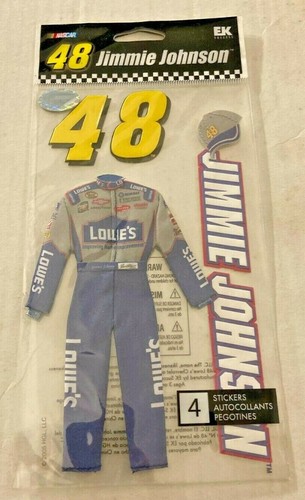 Jolee's Boutique Jimmie Johnson 4 Sticker Pack NOS Rare Sealed | eBay