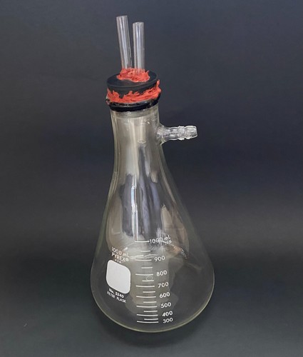 1000mL Pyrex Filter Flask as Gas Wash Bottle 5340 | eBay