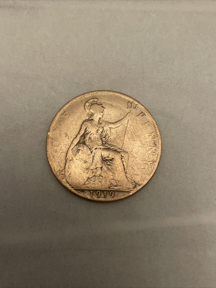 Very Rare 1919 British old One Penny | eBay UK