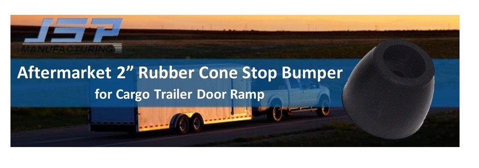 2PK Cargo Trailer Truck Replacement Ramp Door Rubber Bumpers Stop Cone ...