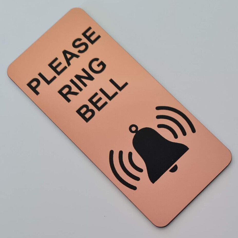 Please Ring Bell Sign Plaque Door Doorbell Ding Dong Buzzer Chime | eBay