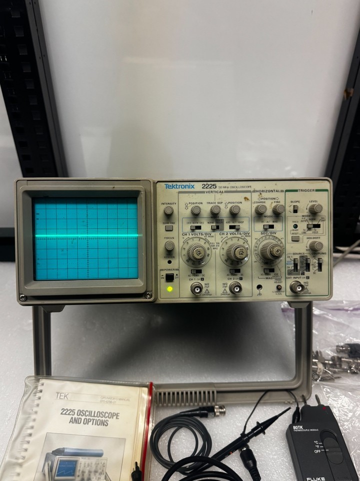 Tektronix 2225 50MHZ Oscilloscope with 2 P6103 Probes | eBay
