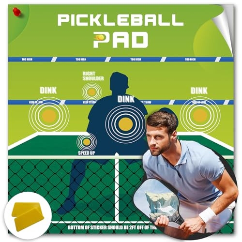 Dink Master Pickleball Practice Board with 2 Packs Squeegee for Vinyl ...