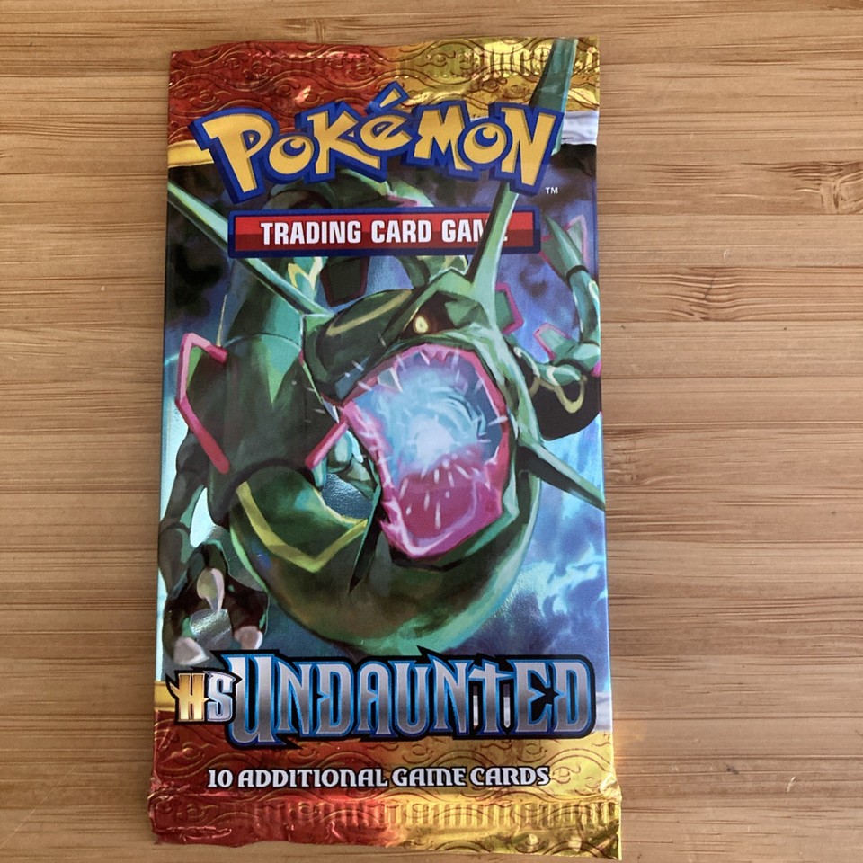 Pokémon TCG Undaunted booster pack Sealed Mint Condition with acrylic ...