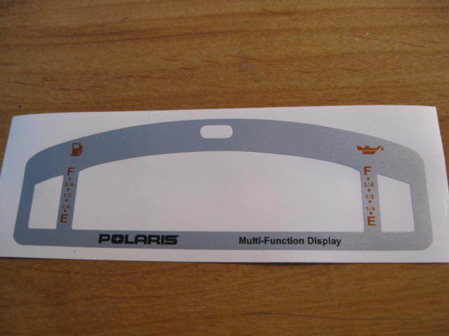 Polaris MFD DECAL W/O Trim SL SLT SLH SLX GAUGE MULTI FUNCTION DISPLAY ...