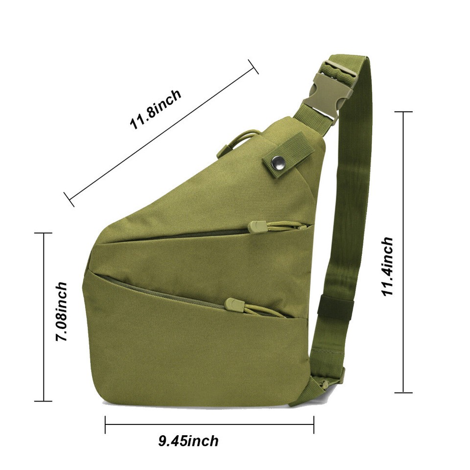 Tactical Shoulder Sling Pistol Pouch Chest Pack Bag Concealed Carry Gun ...