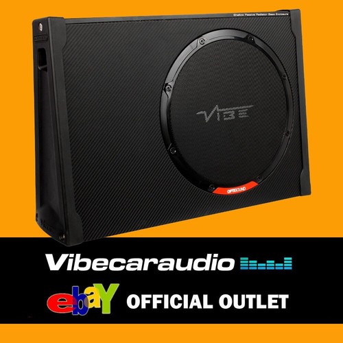 Compact Car Subwoofer 12 inch Vibe Passive Radiator Slim Enclosure 900 ...