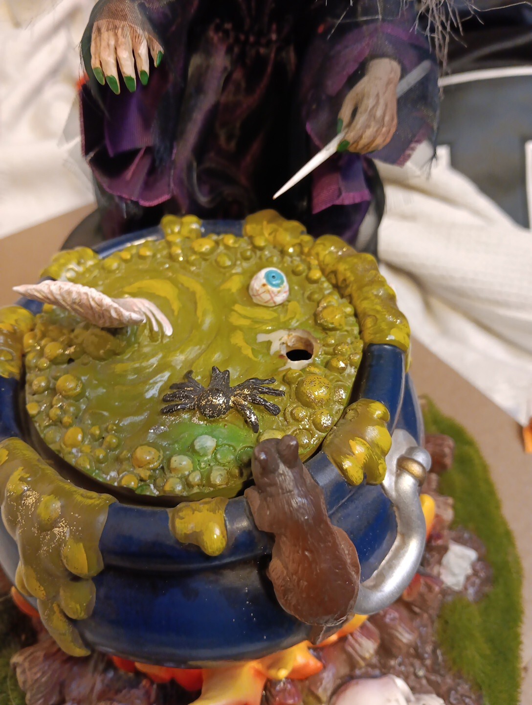 12" Witch Couldron Animated Singing Monster Mash Working Vintage PEAKTOP | eBay