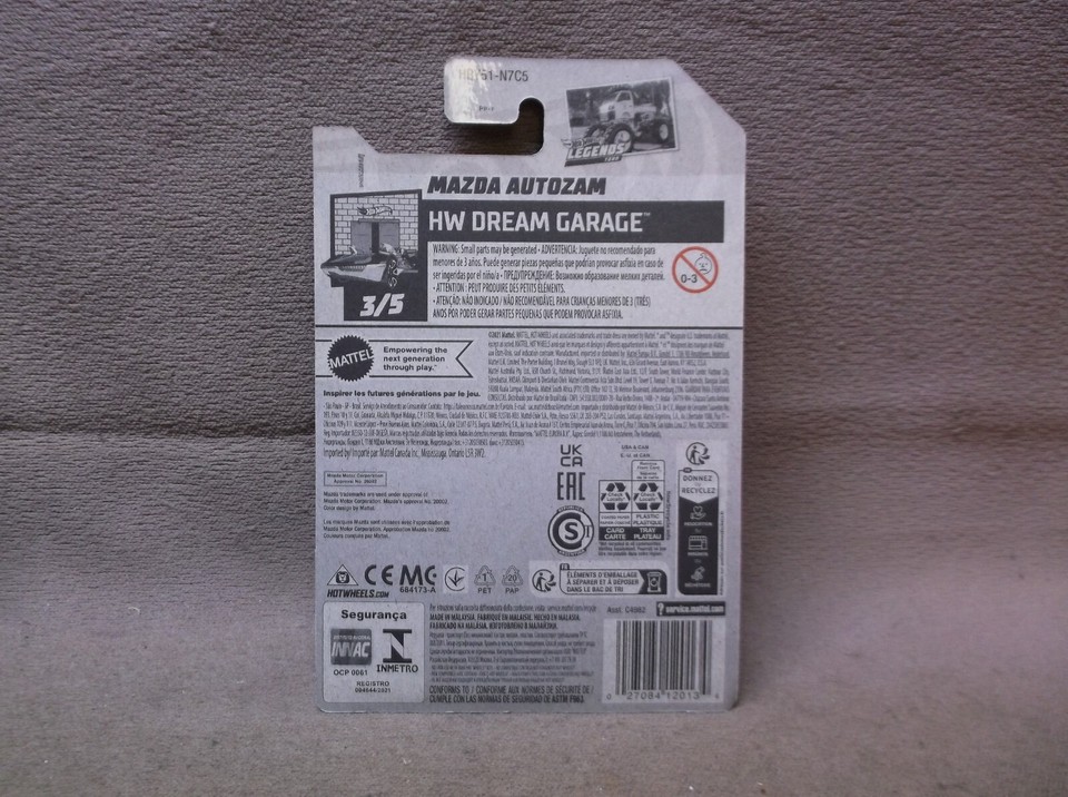 HOT WHEELS WHITE 2024 #1 MAZDA AUTOZAM 4X4 PICK UP LEGENDS TOUR TEXAS ...