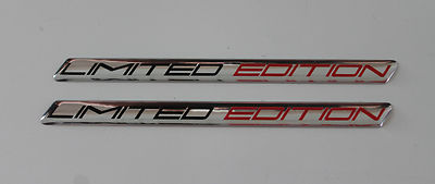 LIMITED EDITION Red/Black Slimline HIGH GLOSS DOMED GEL Sticker/Decal ...