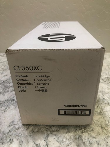 Genuine HP 508X CF360XC Black High Yield Toner 12.5K Page LaserJet M552 ...