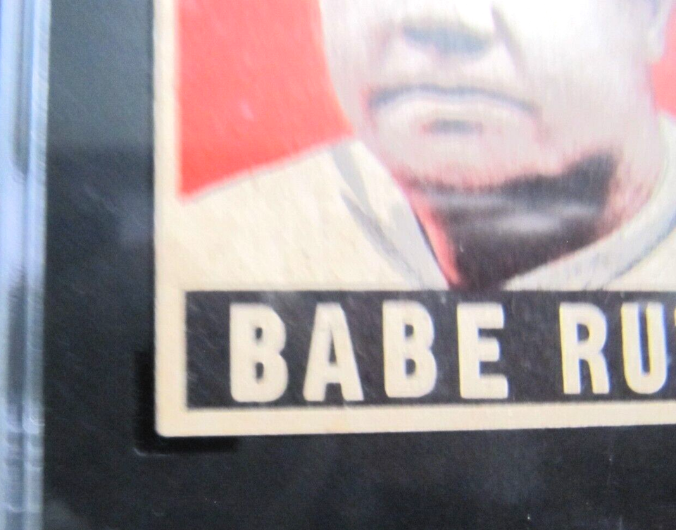 1948 LEAF BABE RUTH #3 SGC 84 PSA 7 NEAR MINT SUPER SHARP STUNNING ...