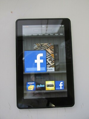Amazon Kindle Fire 1st Generation, 7" Screen Wi-Fi Black - Model DO1400 ...