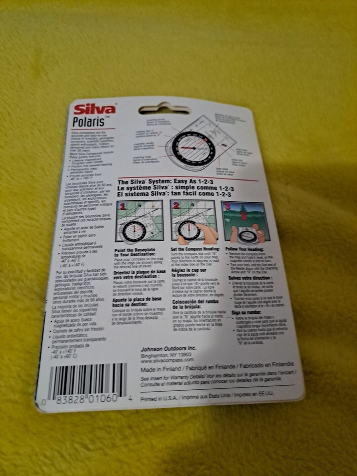 VNTG Silva Polaris Precision Compass Made Finland w/ Original Pack EX ...