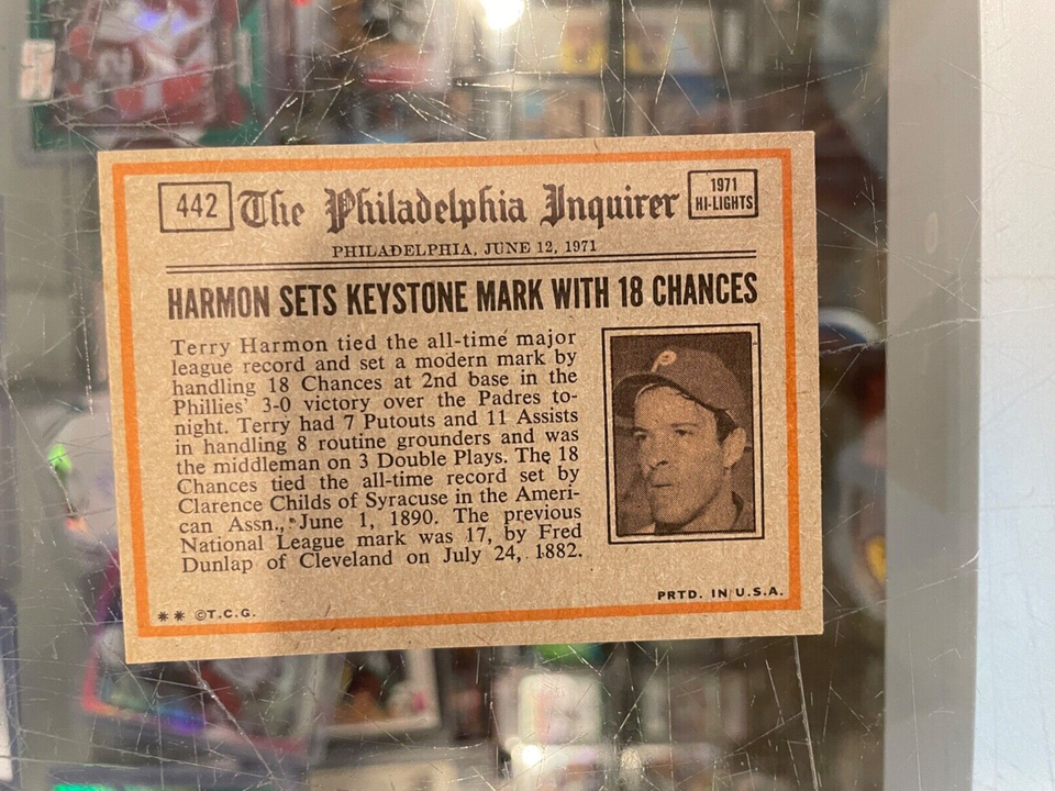 1972 TOPPS #442 THURMAN MUNSON NEW YORK YANKEES IN ACTION BASEBALL CARD ...