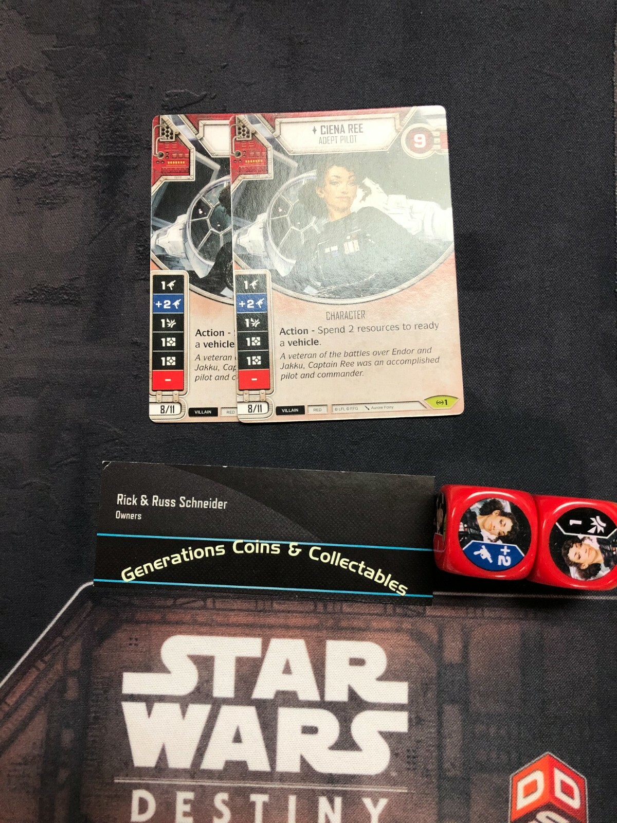Star Wars: Destiny Ciena Ree - Adept Pilot Empire at War 1 Rare for ...