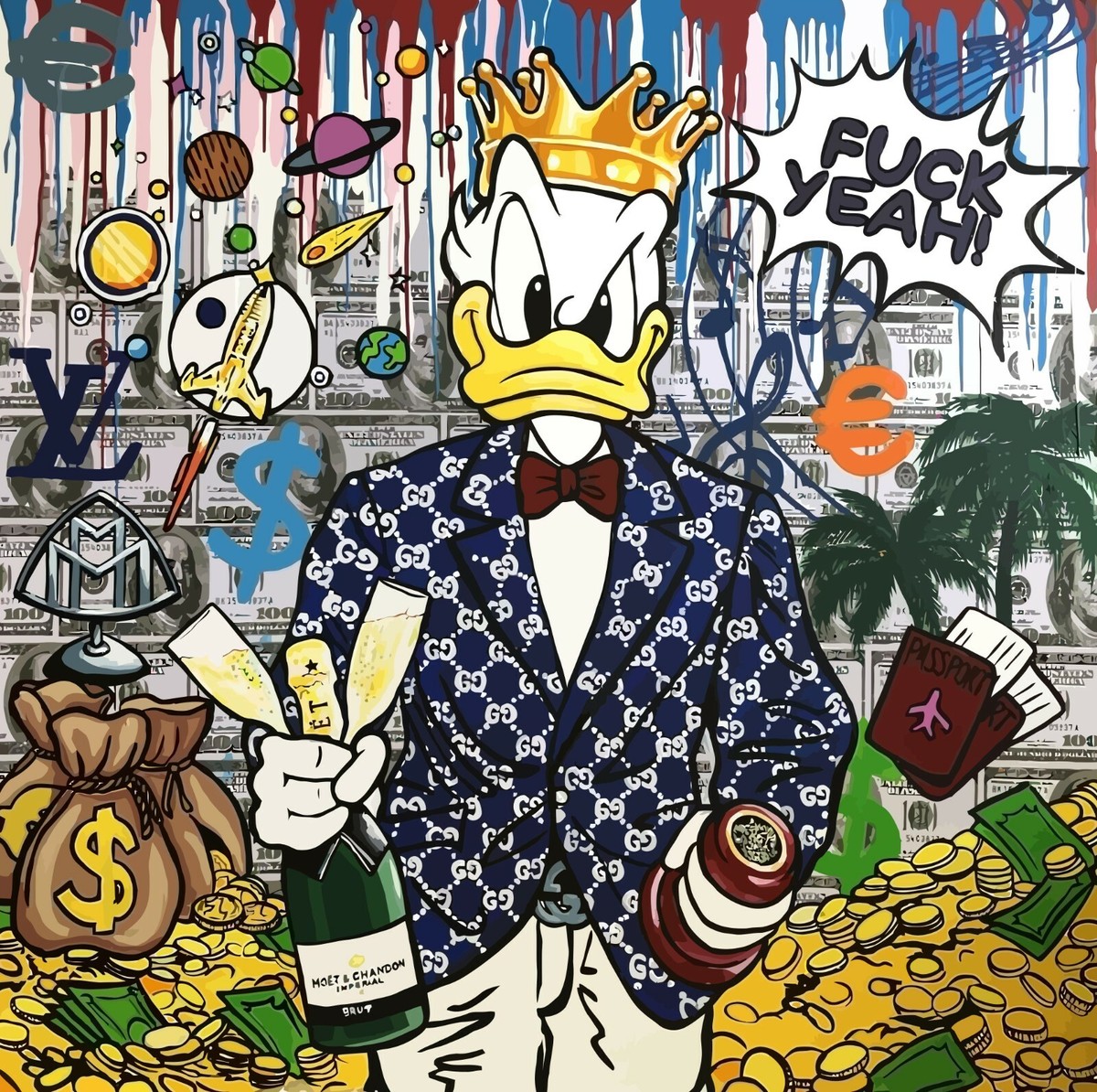 Donald Duck Graffiti Donald Duck | Disney Fanon Wiki | Fandom