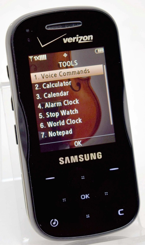 Samsung Trance SCH-U490 Verizon Slider Cell Phone GPS MP3 1.3MP BLACK ...