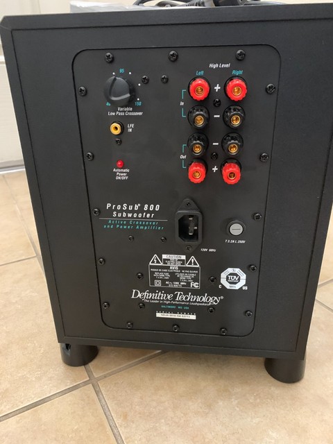 Definitive Technology ProSub 800 Powered Subwoofer - Black for sale ...