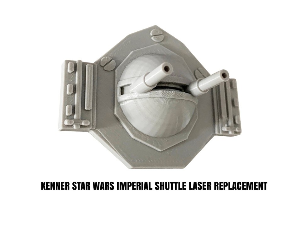 Kenner 1984 Star Wars Imperial Shuttle Rear Laser Cannon Gun Turret ...