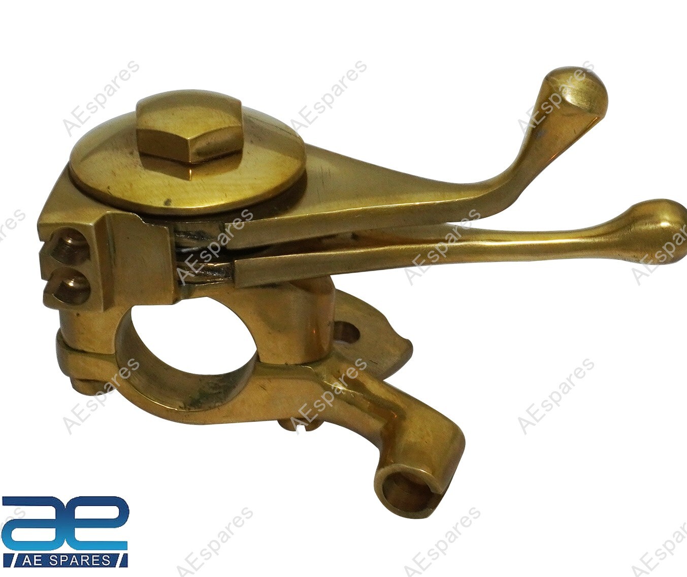 7/8" Inch Handlebars Brass Dual Air Magneto Lever RH Vintage Bikes ECs ...