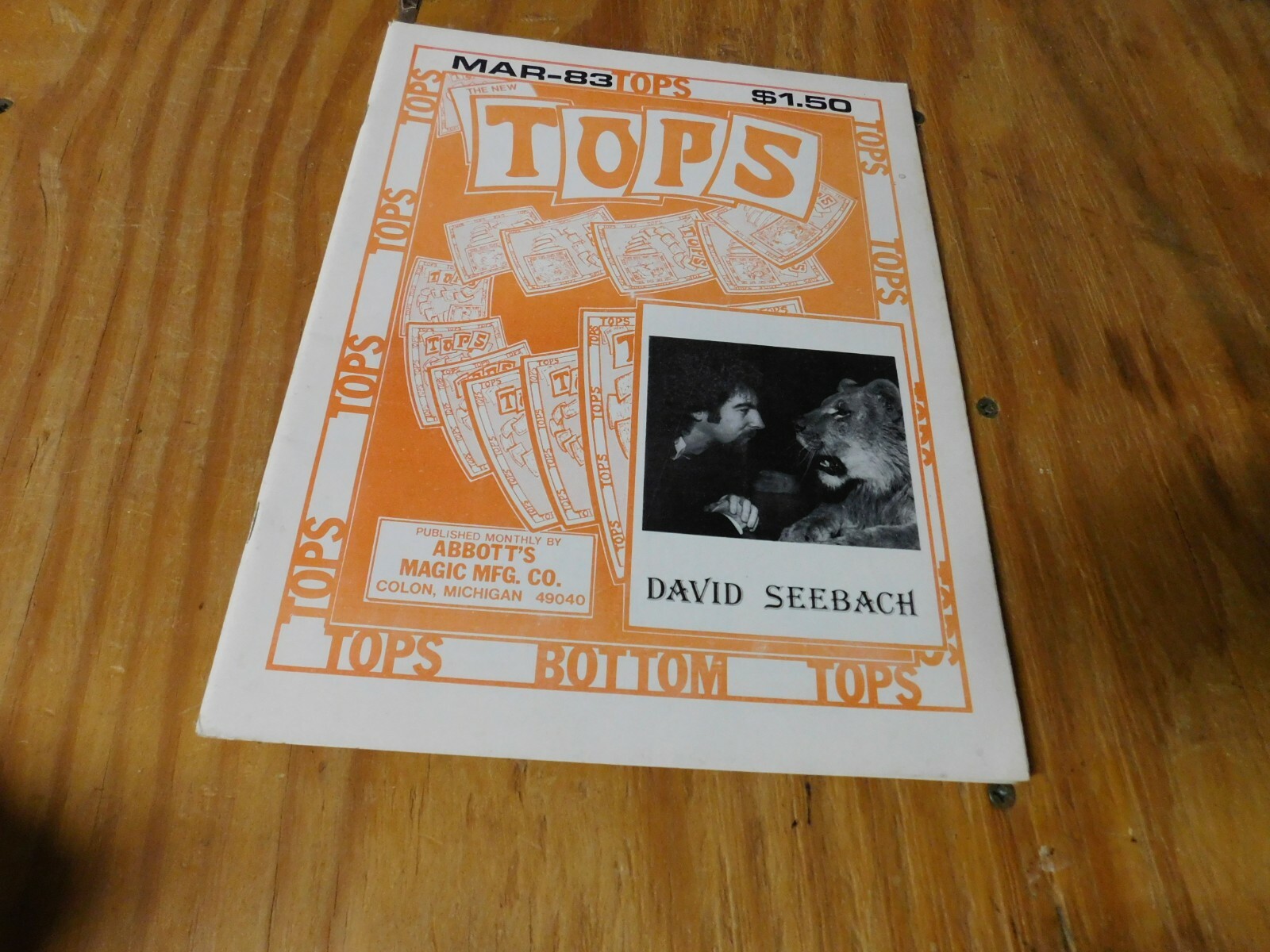 The New Tops Magic Magazine March 1983 Magician David Seebach | eBay