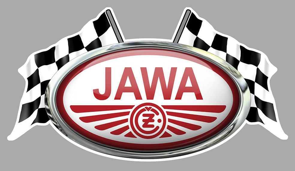 JAWA / CZ Flags Sticker vinyle laminé ( optical illusion ) | eBay