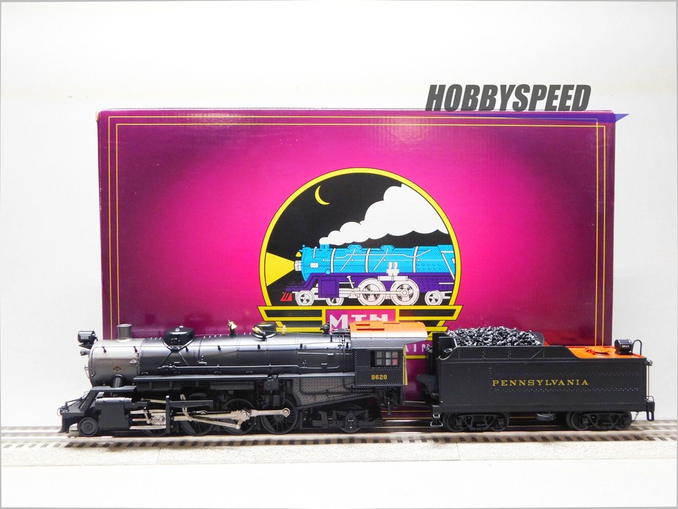 MTH PREMIER PRR 2-8-2 USRA LIGHT MIKADO STEAM ENGINE #9628 O GAUGE 20 ...