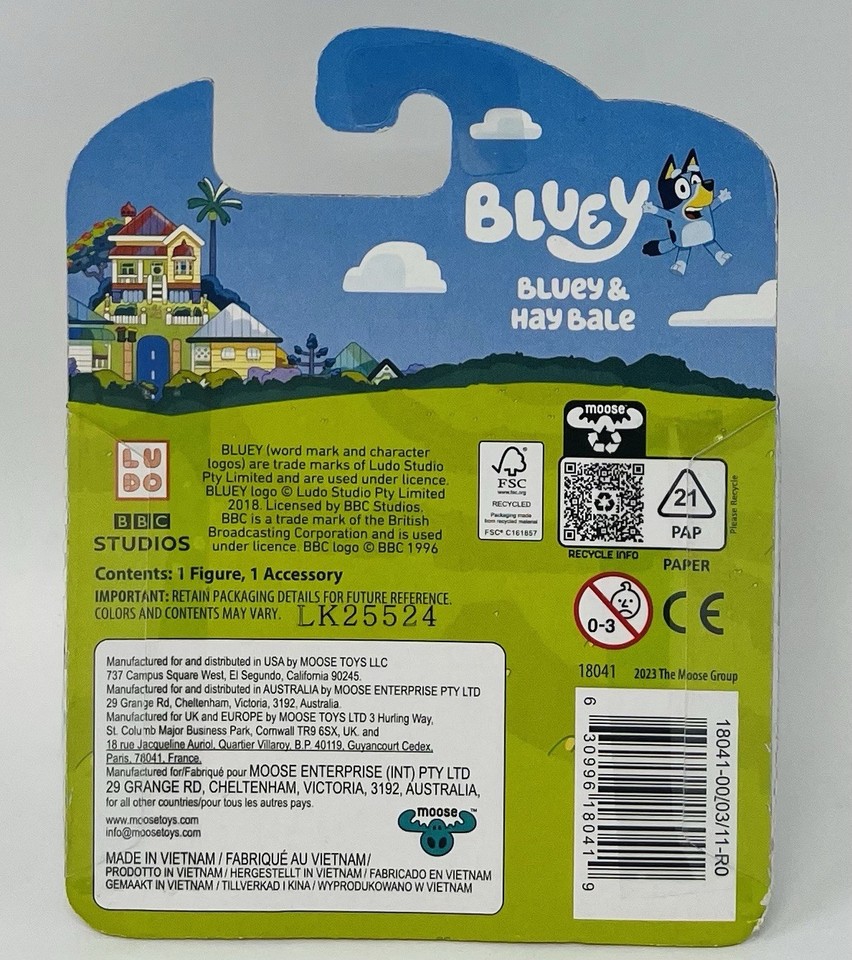 Bluey & Friends Story Starters - Bluey & Hay Bale Brand New Collect ...
