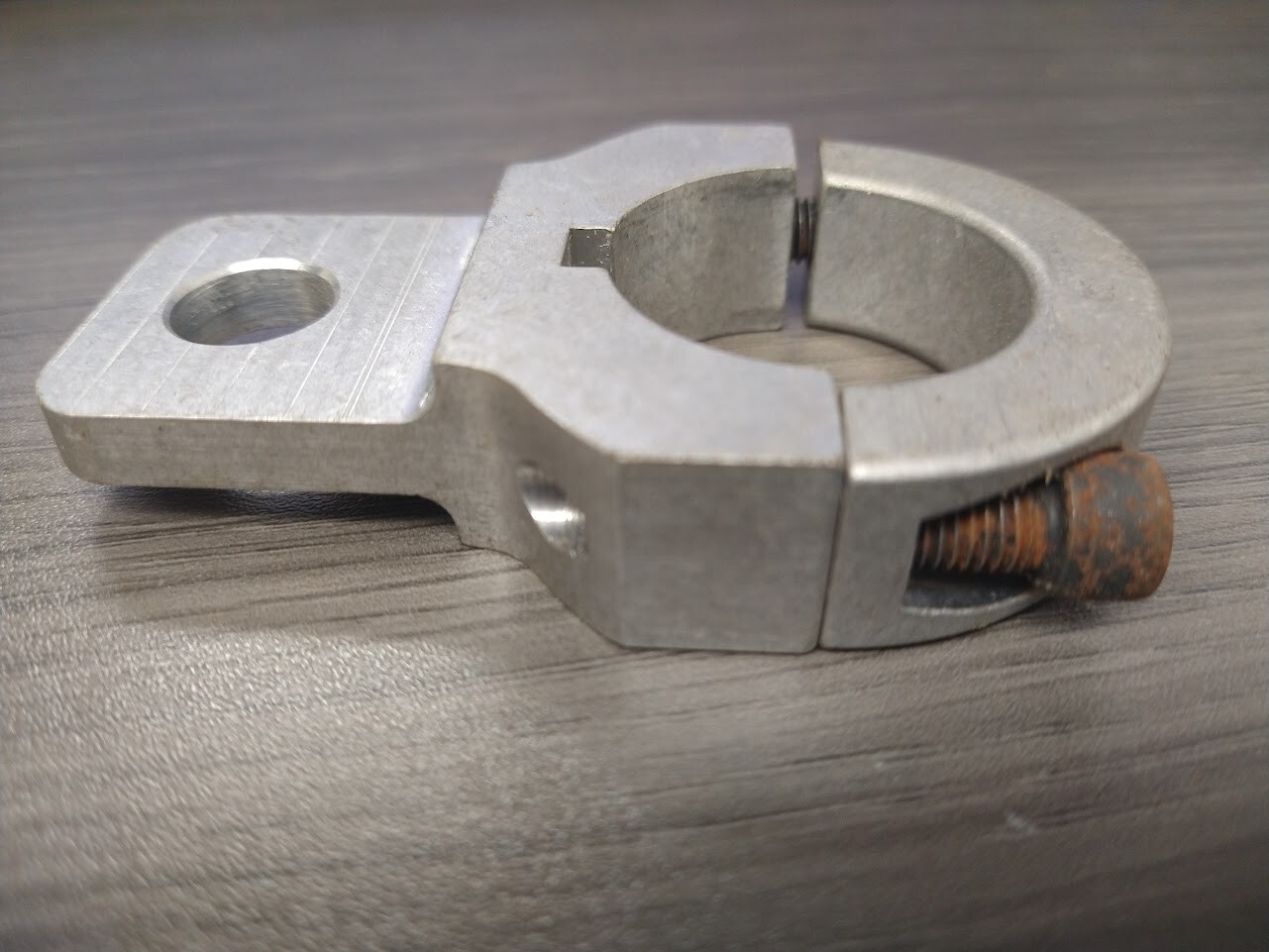 1-1/4" Lock Collar with Bracket 1/4" Keyway Mounting Clamp Aluminum 1/2 ...