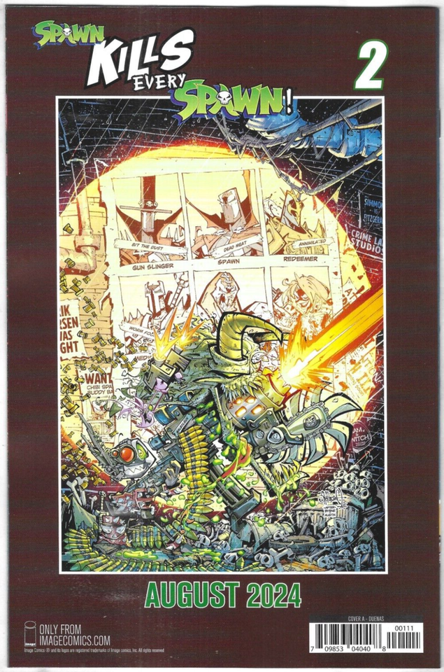 Spawn Kills Every Spawn Comic 1 First Print Cover A Rob Duenas 2024 John Layman | eBay