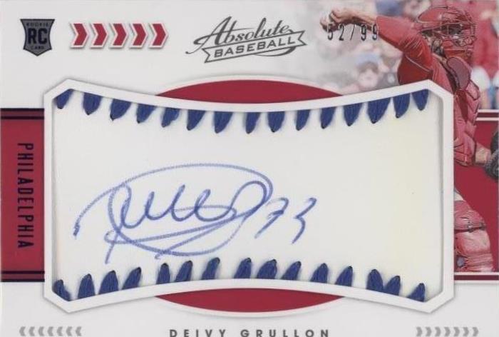 2020 Panini Absolute - Rookie Baseball Material Signatures Deivy ...