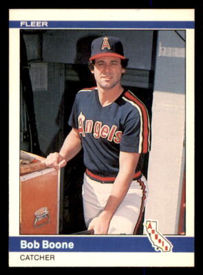 1984 Fleer #509 Bob Boone California Angels | eBay